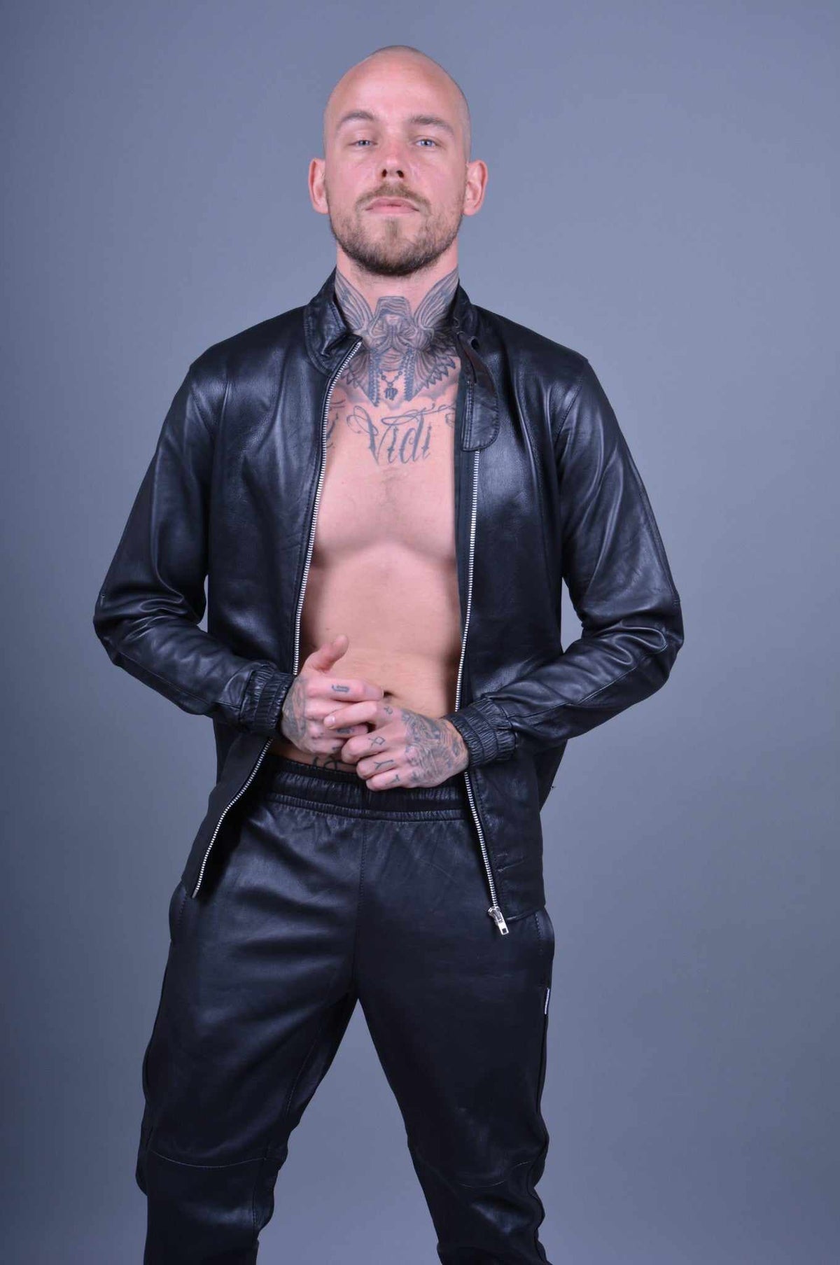Leather fetish tracksuits. Kinky yet comfortable | MR. Riegillio