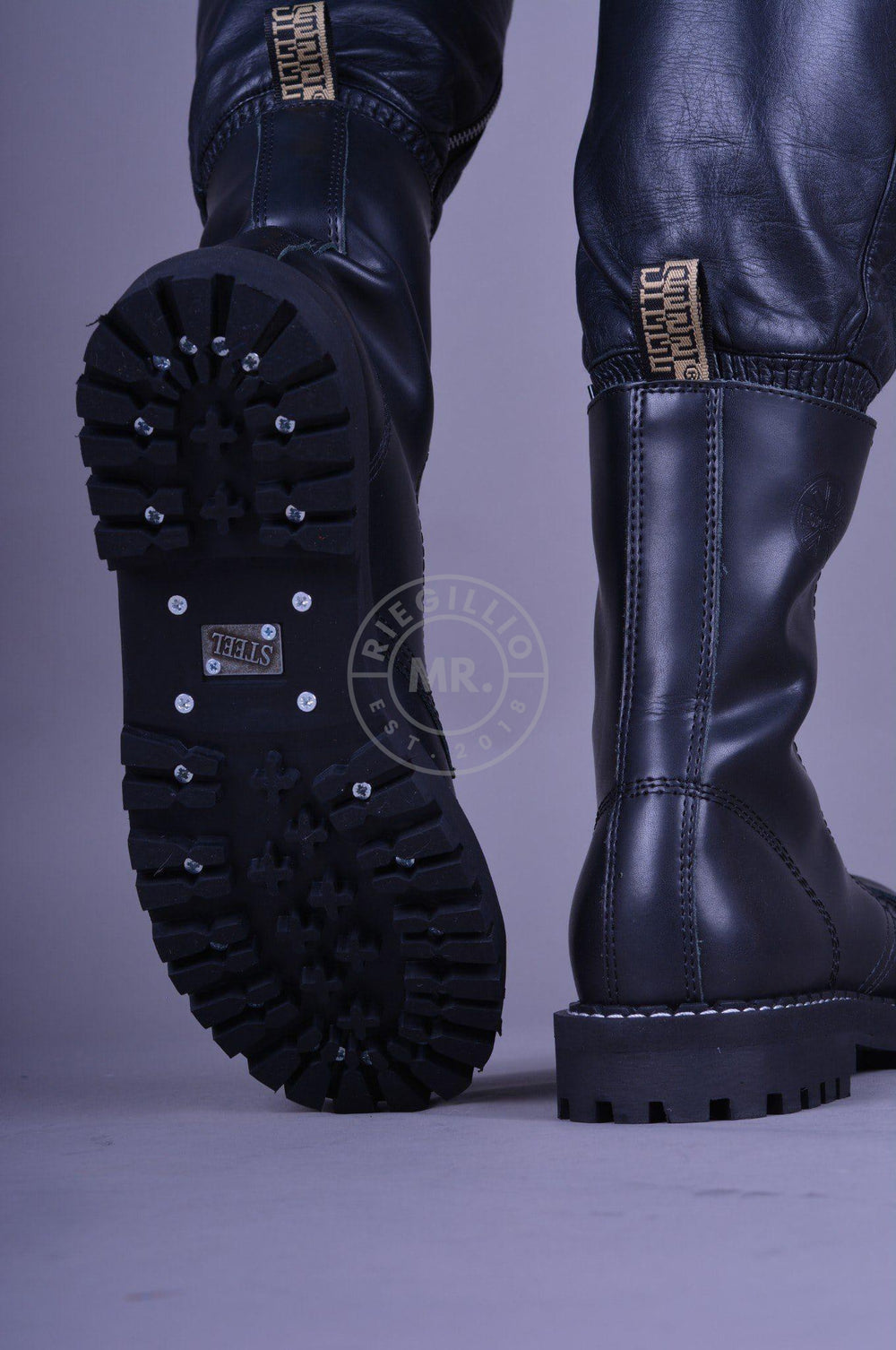 Shop Black Fetish Leather Boots at MR. Riegillio
