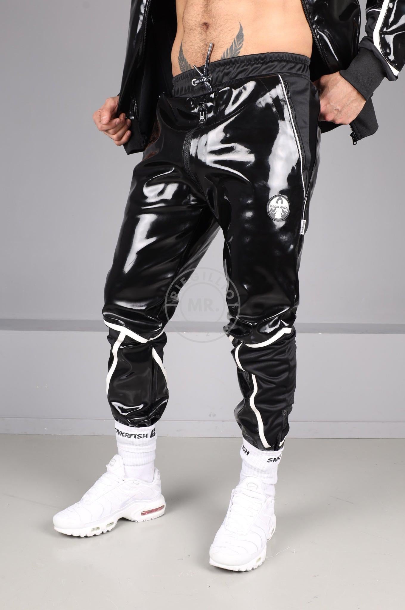 PVC 24 Tracksuit Pants - Black by MR. Riegillio