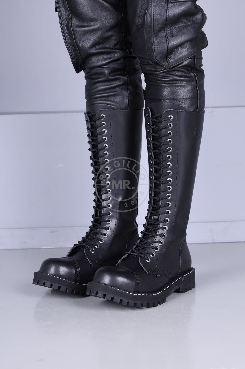 Shop Black Fetish Leather Boots at MR. Riegillio