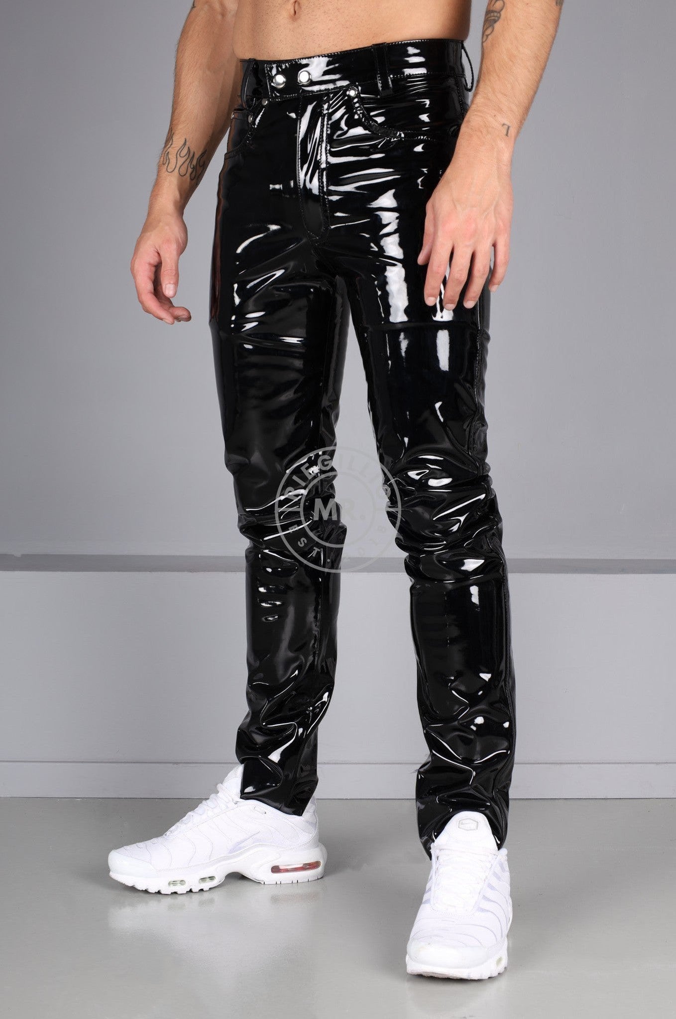 Black PVC Pants by MR. Riegillio
