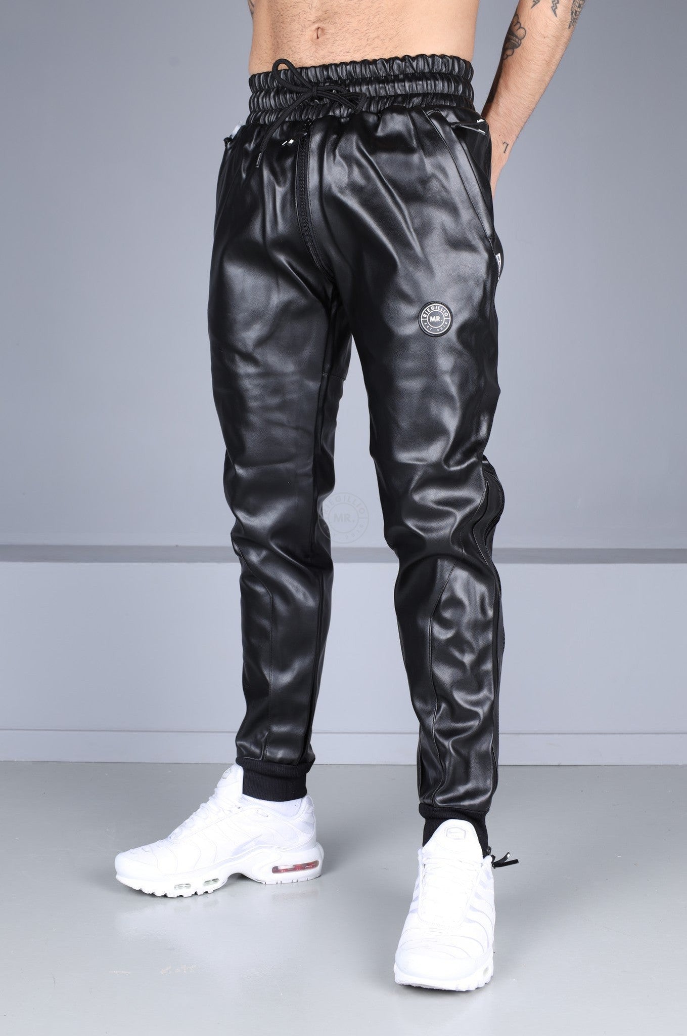 MR. 24 Tracksuit Pants Thru Zip - Black by MR. Riegillio