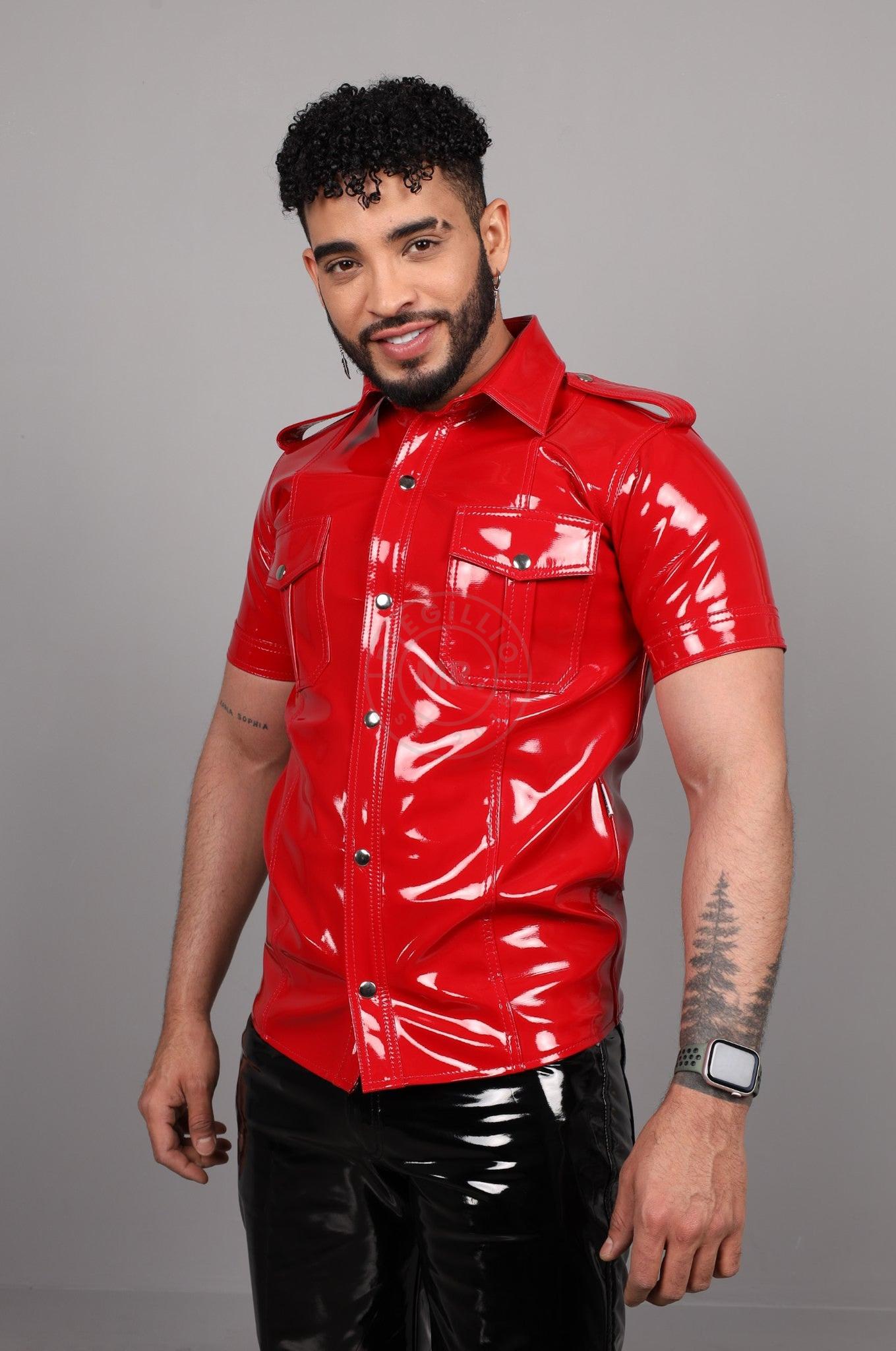 Red PVC Shirt by MR. Riegillio