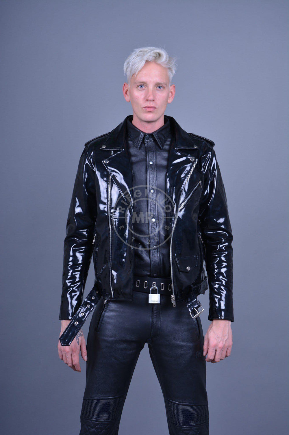 Shop shiny PVC jackets. PVC Fetish gear | MR. Riegillio